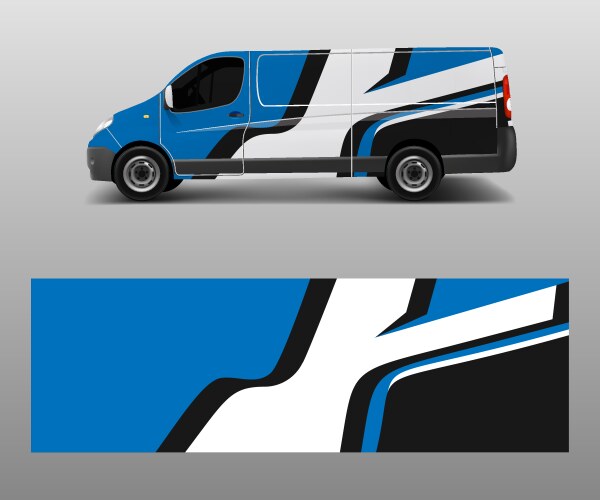Ford transit cargo delivery van l3h3 2014-2018 Vector Image