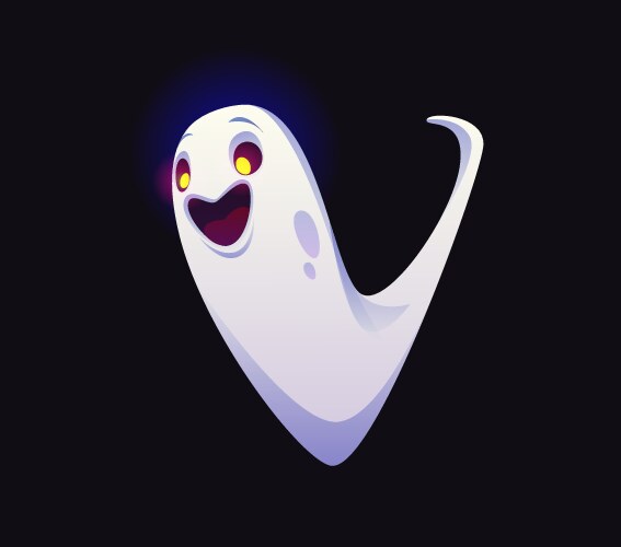 Cartoon halloween ghosts font spooky typeface Vector Image