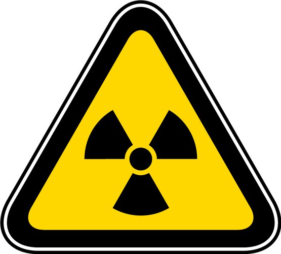 Chemical weapon warning hazard sign Royalty Free Vector