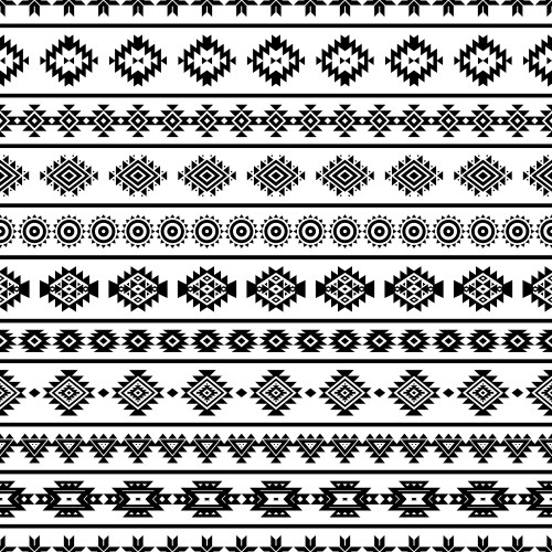 Aztec seamless pattern Royalty Free Vector Image