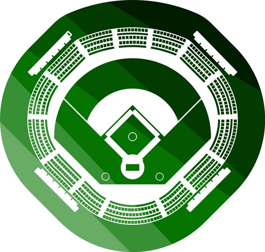 Baseball stadium icon Royalty Free Vector Image