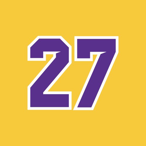 Basketball sport number template 30 Royalty Free Vector