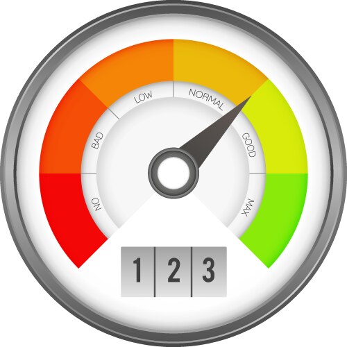 Car dashboard speed meter racing sport design Vector Image