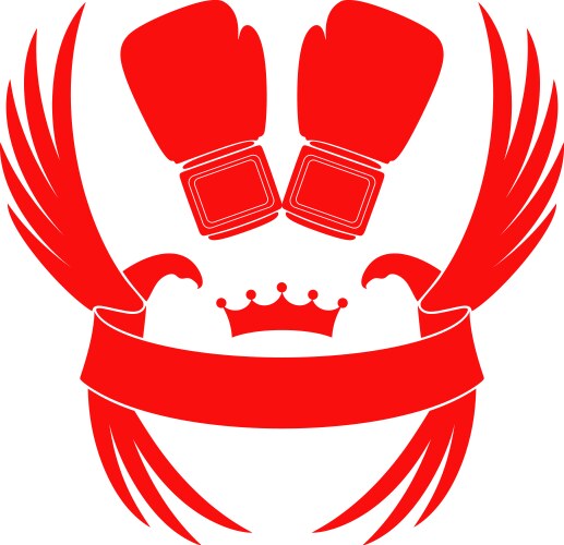 Cartoon red boxing training helmet Royalty Free Vector Image
