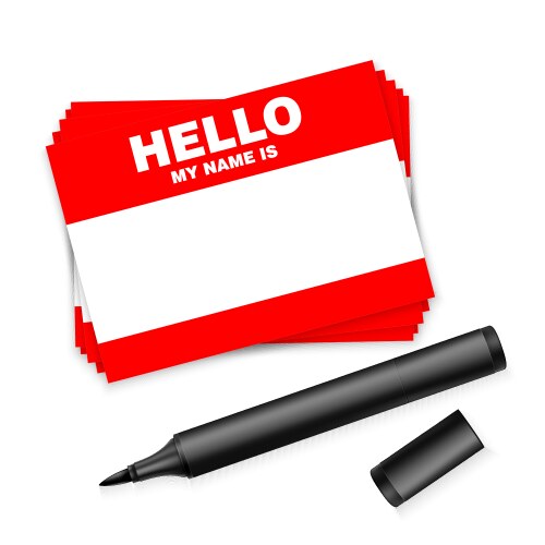 Name Sticker Vector Images (over 5,100)