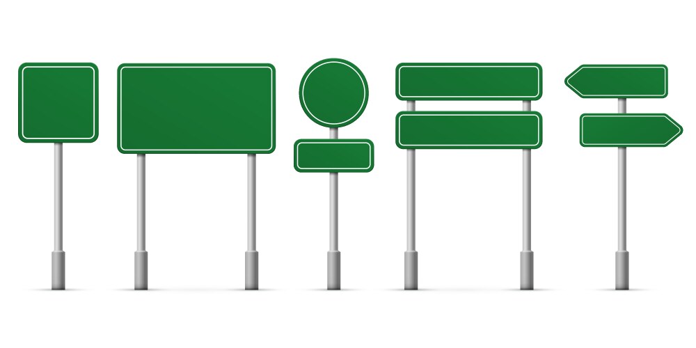 Road signs Royalty Free Vector Image - VectorStock