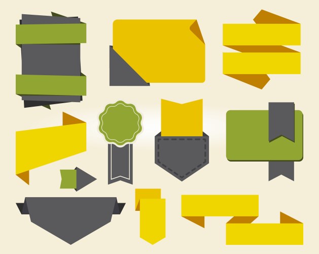 Web stickers tags banners and labels collection Vector Image