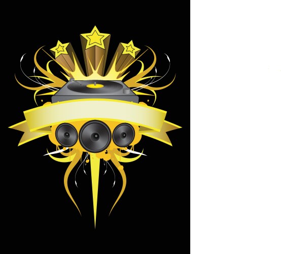 World globe technology gold logo Royalty Free Vector Image