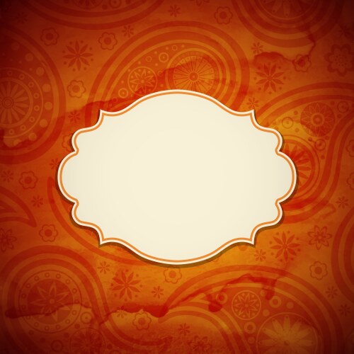 Frame in the indian style Royalty Free Vector Image