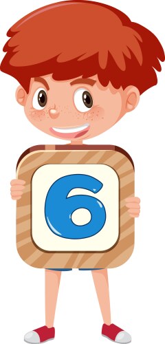 Boy Counting Clipart