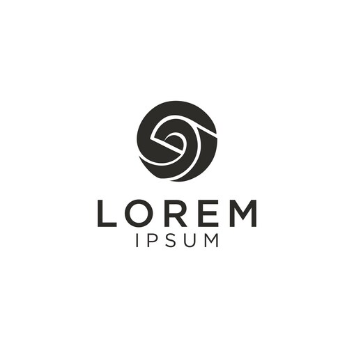 Paper roll logo sign flat style Royalty Free Vector Image