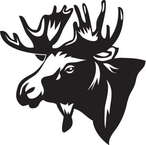 Moose Black and White Vector Images (over 6,500)