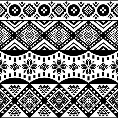 Aztec seamless pattern Royalty Free Vector Image
