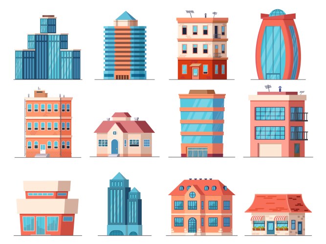 Cartoon Buildings Vector Images (over 190,000)