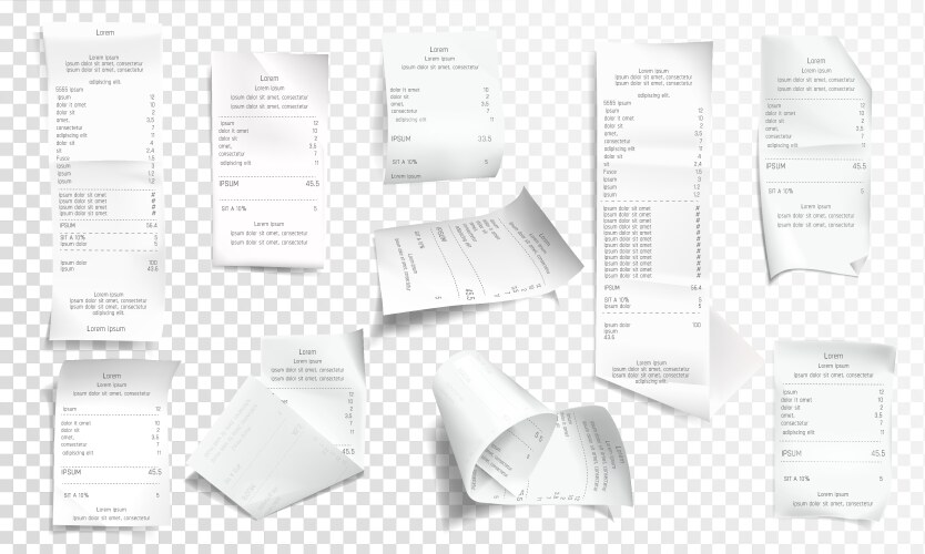 Supermarket Receipt Vector Images (over 4,300)