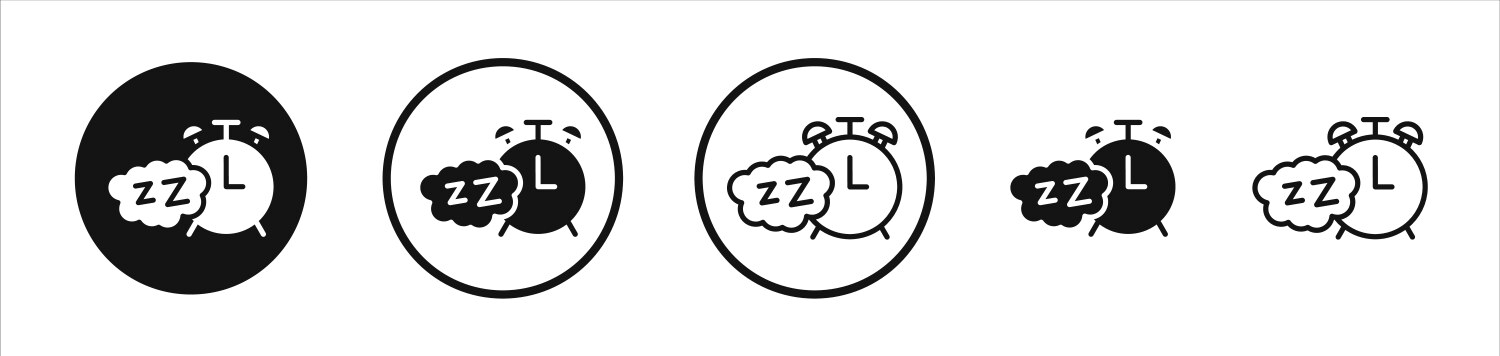 Snooze icon Royalty Free Vector Image - VectorStock