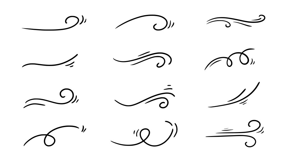 Cartoon Wind Blowing Vector Images (over 3,000)