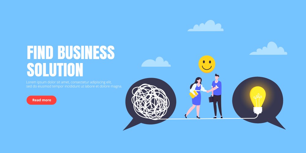 Understanding problem solution simplify challenge Vector Image