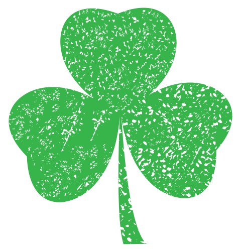 Shamrock logo flat Royalty Free Vector Image - VectorStock
