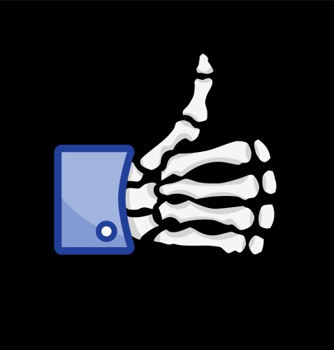 Skeleton hand clenches into a bony fist gesture Vector Image