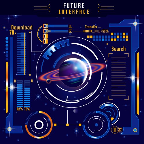 Predicting future oracle Royalty Free Vector Image