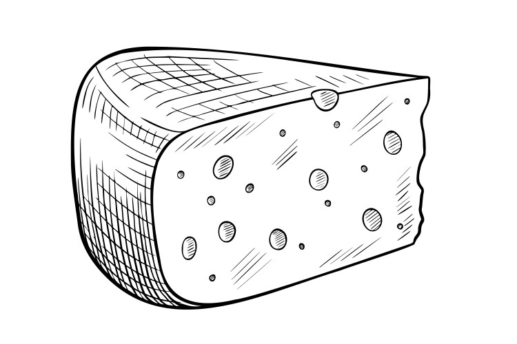 Cheese Line Drawing Vector Images (over 6,100)