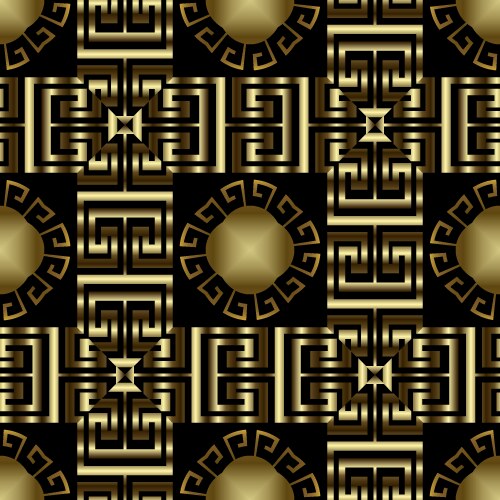 Modern geometric greek seamless pattern Royalty Free Vector