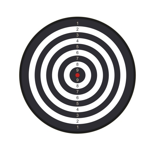 Dart board element bullseye for datrboard players Vector Image