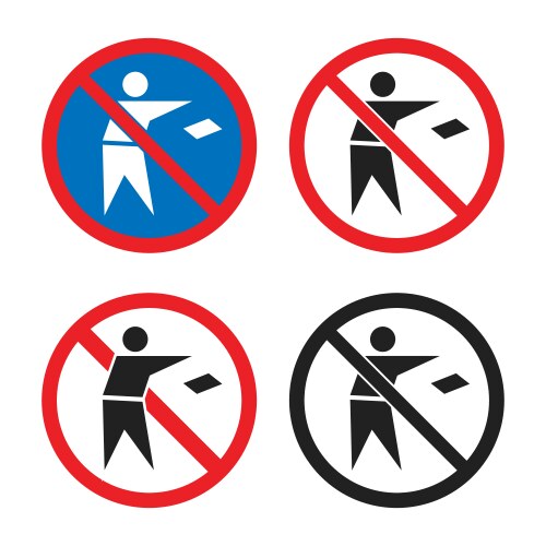 Dont Throw Rubbish Sign Vector Images (over 170)