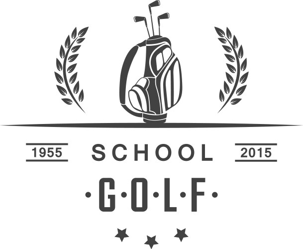 Golf bag logo Vector Images & Graphics for Commercial Use | VectorStock