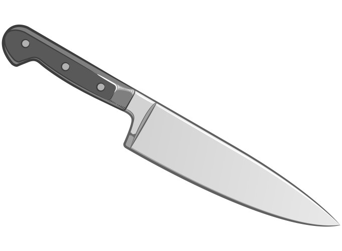 Kitchen Knife Cartoon Floating Kitchen Knife Cartoon Icon Vector