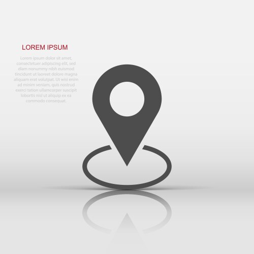 Geo location pin icon Royalty Free Vector Image