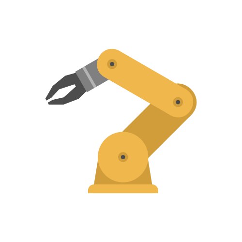 Robotic arm mobil Royalty Free Vector Image - VectorStock