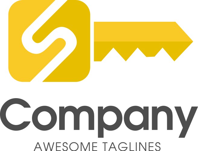 Smart key logo Royalty Free Vector Image - VectorStock