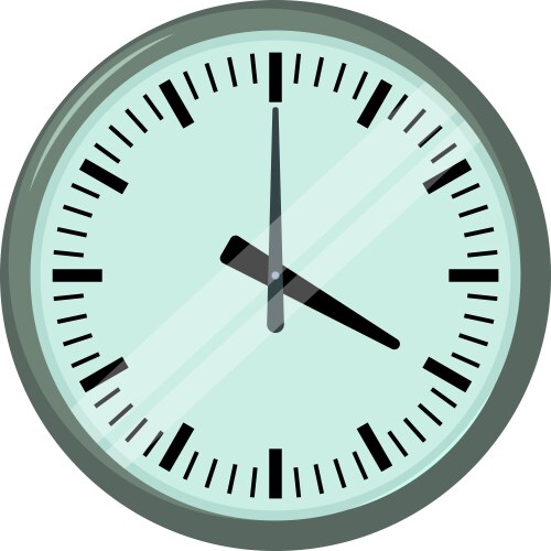 Gold clock icon Royalty Free Vector Image - VectorStock