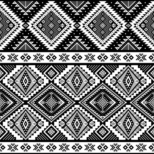 Aztec seamless pattern Royalty Free Vector Image