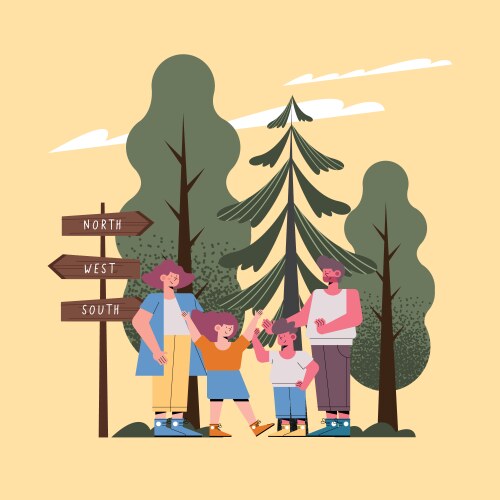 Family Four Members Vector Images (77)