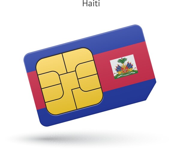 Bangladesh mobile phone sim card with flag Vector Image