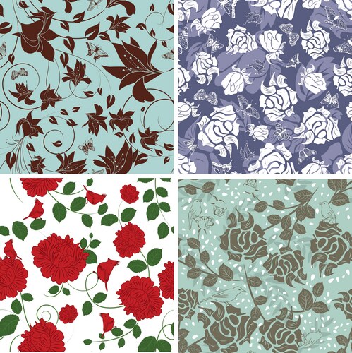 Set of seamless patterns Royalty Free Vector Image