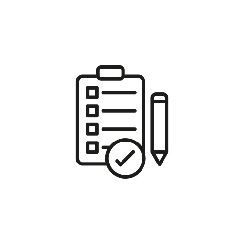 Requirements icon set on white background Vector Image