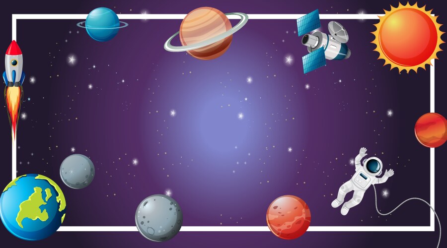 Solar System Border Clip Art Page Border And Vector