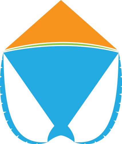 Kite logo Royalty Free Vector Image - VectorStock