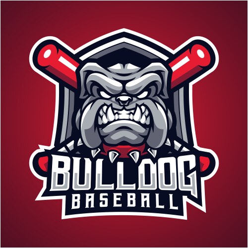 Dog Baseball Logo