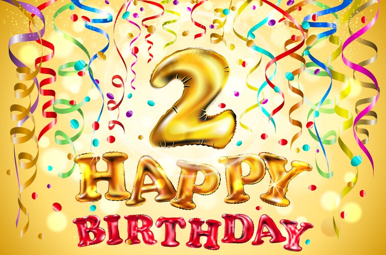 2nd Birthday Background Vector Images (over 6,400)