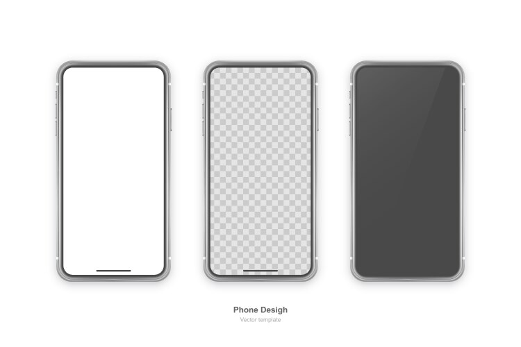 Phone isolated on white background realistic Vector Image