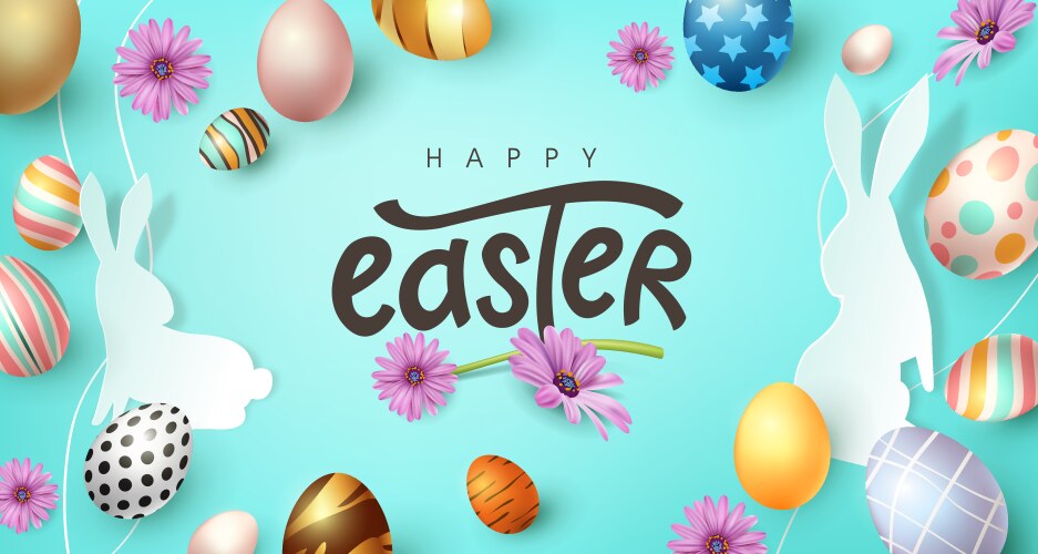 Background with paper hearts Royalty Free Vector Image