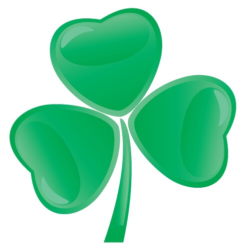 Shamrock logo flat Royalty Free Vector Image - VectorStock