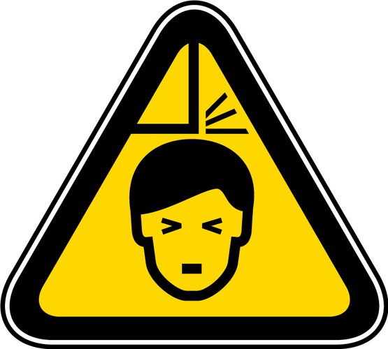 Irritant sign or harmful hazard symbol yellow Vector Image