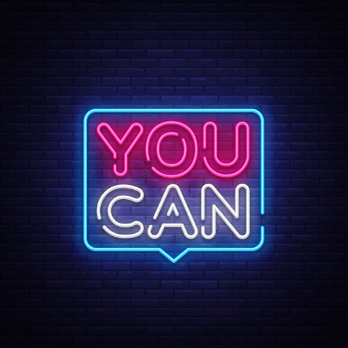 Thank you phrase and hearts on the wall in neon Vector Image
