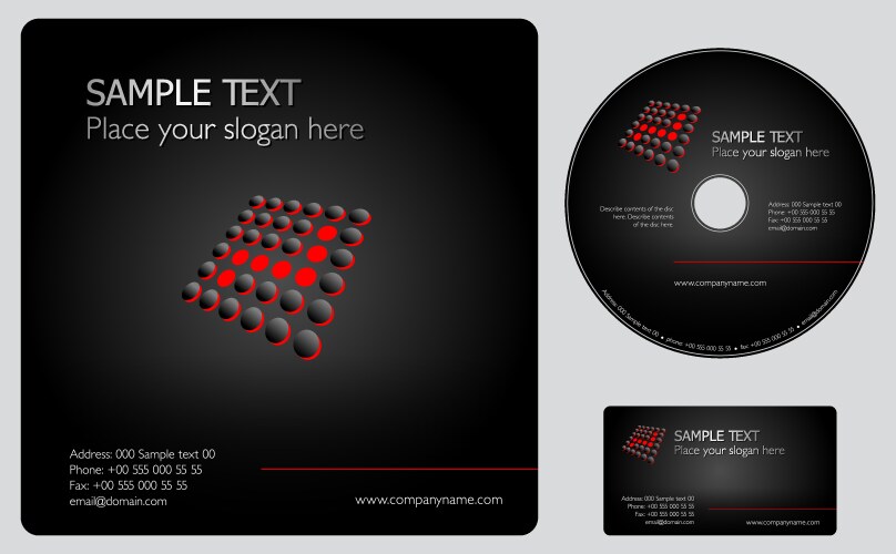 Corporate design layout Royalty Free Vector Image